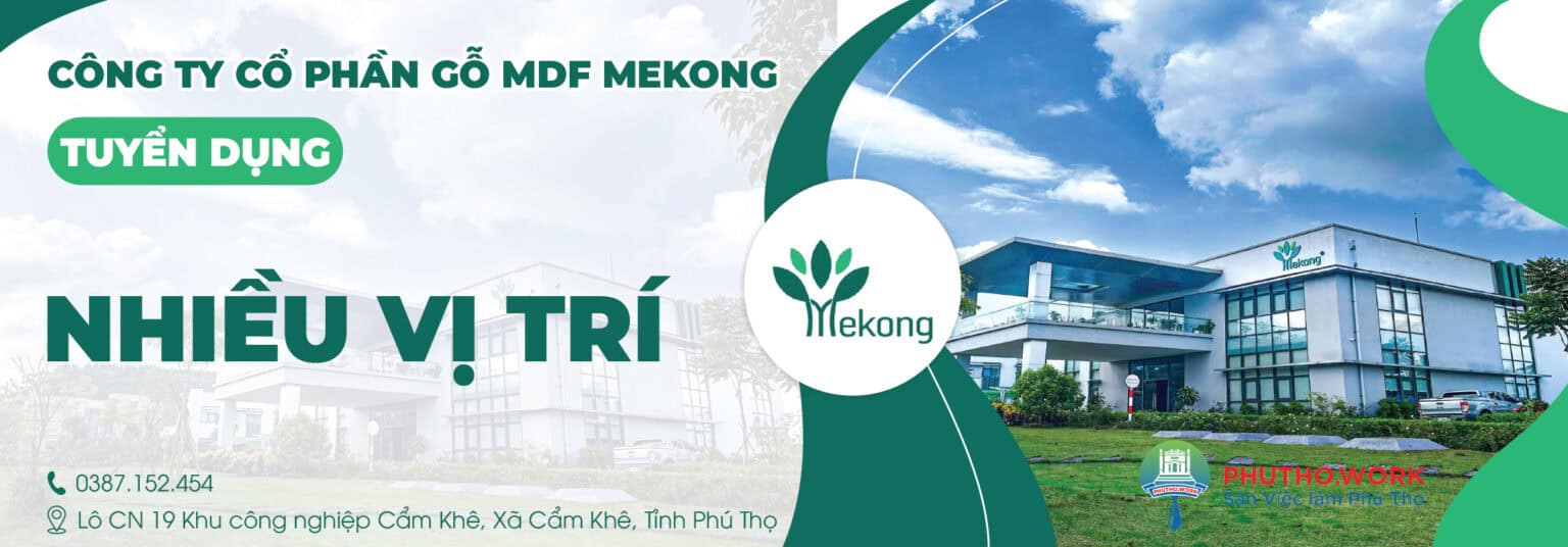 Nhà máy Công ty cổ phần gỗ MDF MeKong Tuyển dụng Nhiều Vị trí Tháng 03/ ...